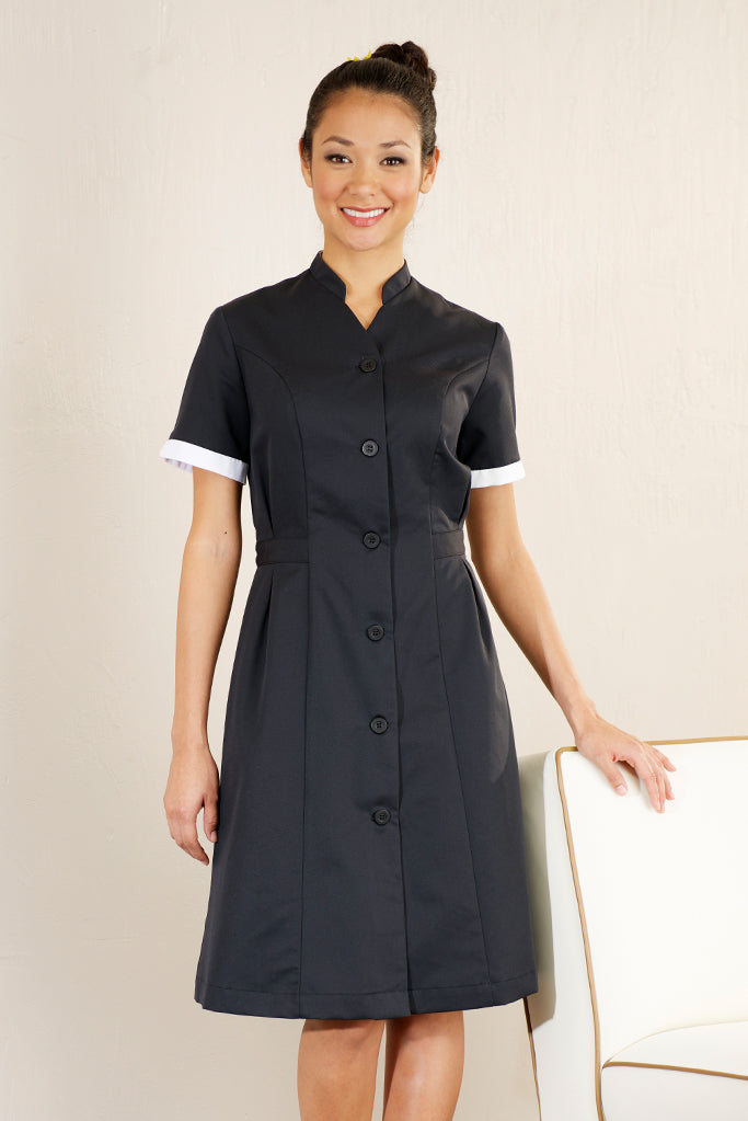 Orchid Housekeeping Dress Black – Hotel Uniform Shop